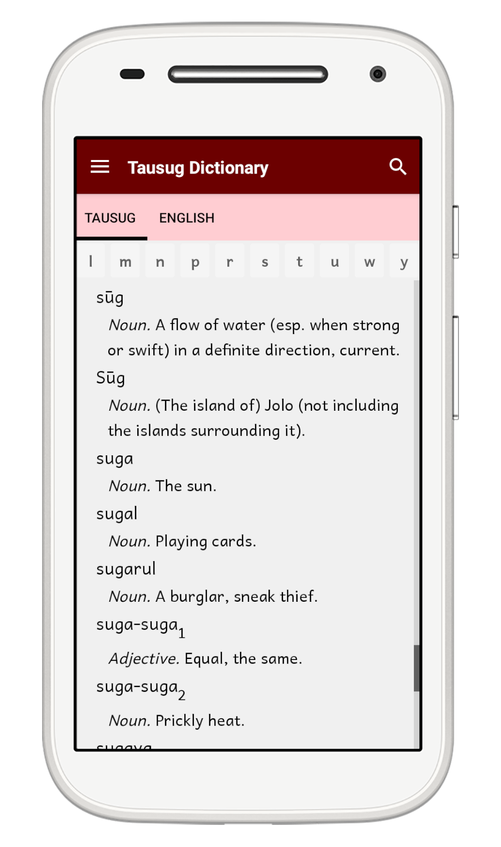 Tausug Dictionary App on Google Play – Kauman Sama Online